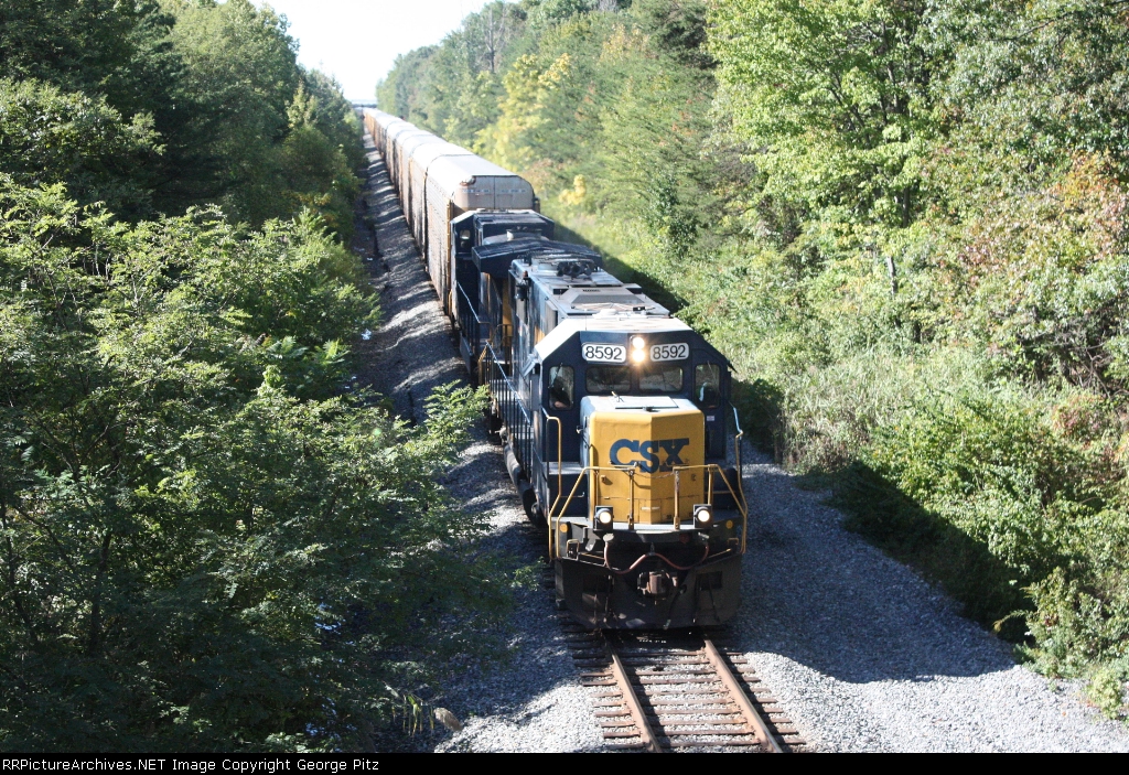 CSX 8592 at Poplar, MD